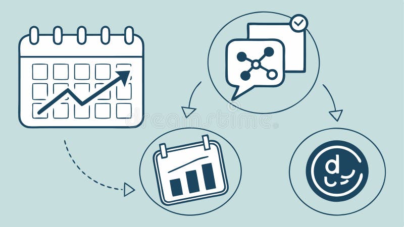 Calendar and Chart Schedule and Planning Illustration Generative AI ...
