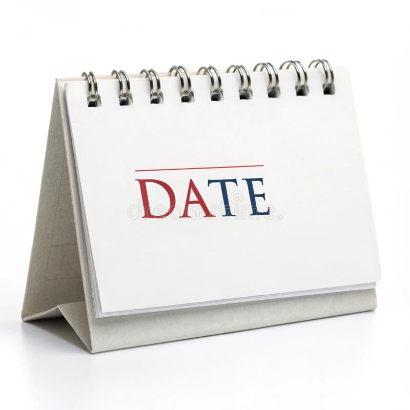 Calendar Check Date on White Background Stock Illustration ...
