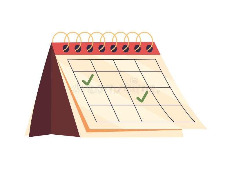 Calendar check mark date stock vector. Illustration of choose - 222342920