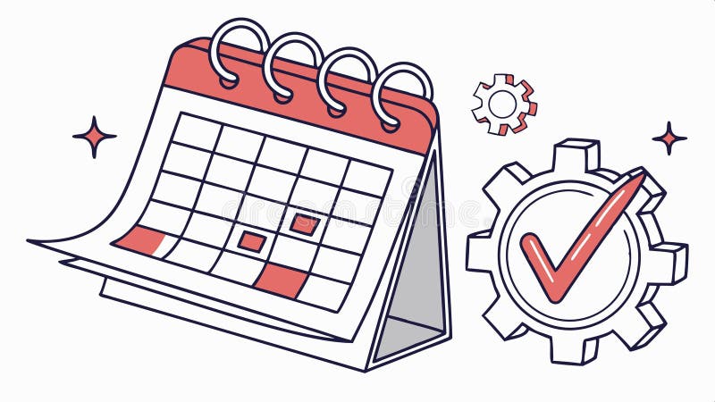 Calendar with Check Mark, Schedule and Planning, Appointment Reminder ...