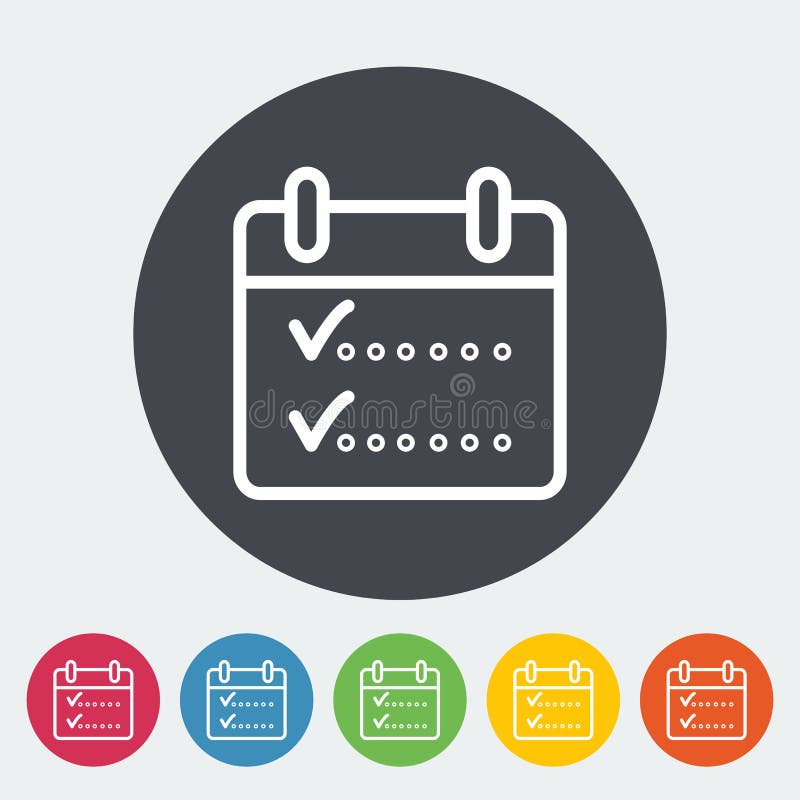 Calendar check stock vector. Illustration of appointment - 91617123