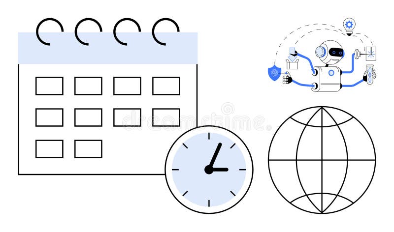 AI-Powered Global Workflow with Calendar, Clock, and Automation Tools ...