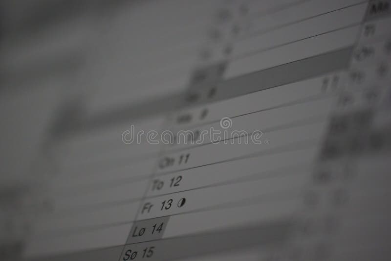 Calendar Close Up Picture. Image: 90553772