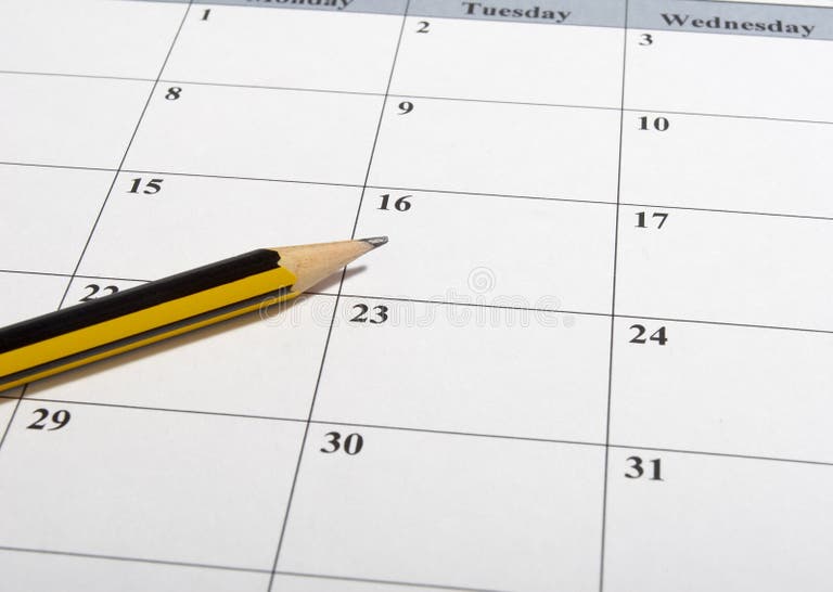 Calendar closeup stock image. Image of calendars, file - 9153167