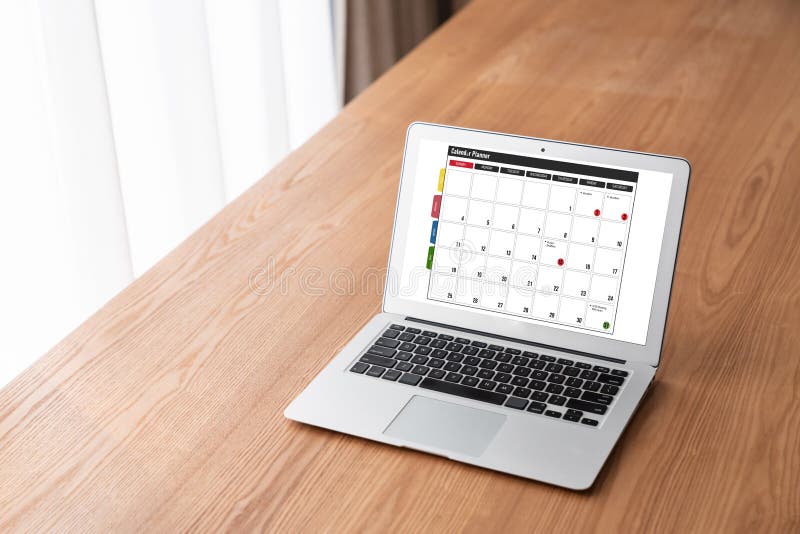 Calendar on Computer Software Application for Modish Schedule Planning ...
