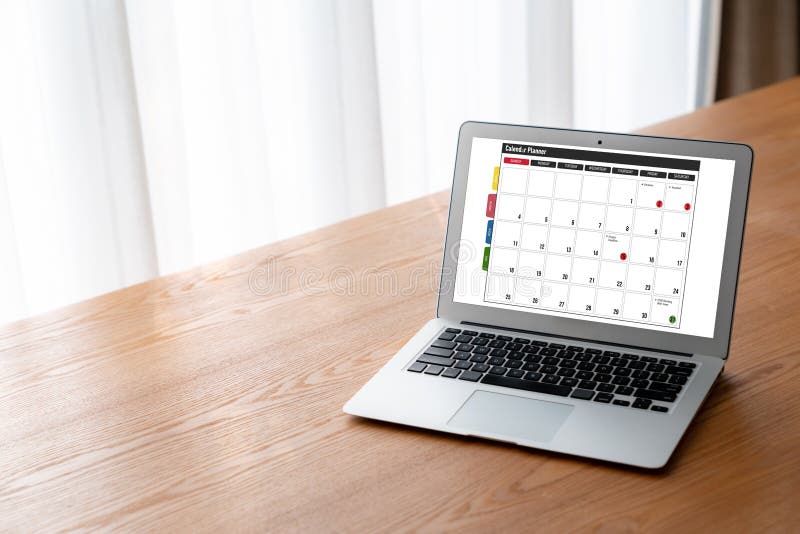 Calendar on Computer Software Application for Modish Schedule Planning ...