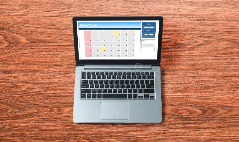 Calendar on Computer Software Application for Modish Schedule Planning ...
