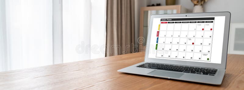Calendar on Computer Software Application for Modish Schedule Planning ...