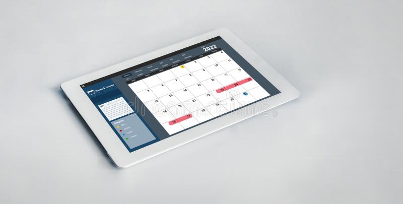Calendar on Computer Software Application for Modish Schedule Planning ...