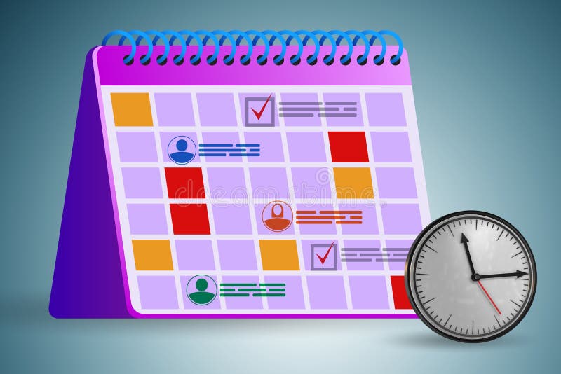 Calendar Concept for Planning Purposes - 3d Rendering Stock ...