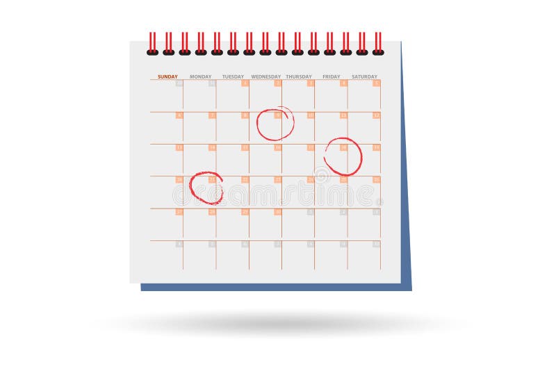 Calendar Concept for Planning Purposes - 3d Rendering Stock ...