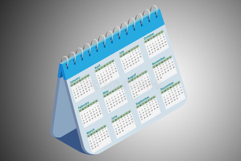 Calendar Concept for Planning Purposes - 3d Rendering Stock ...