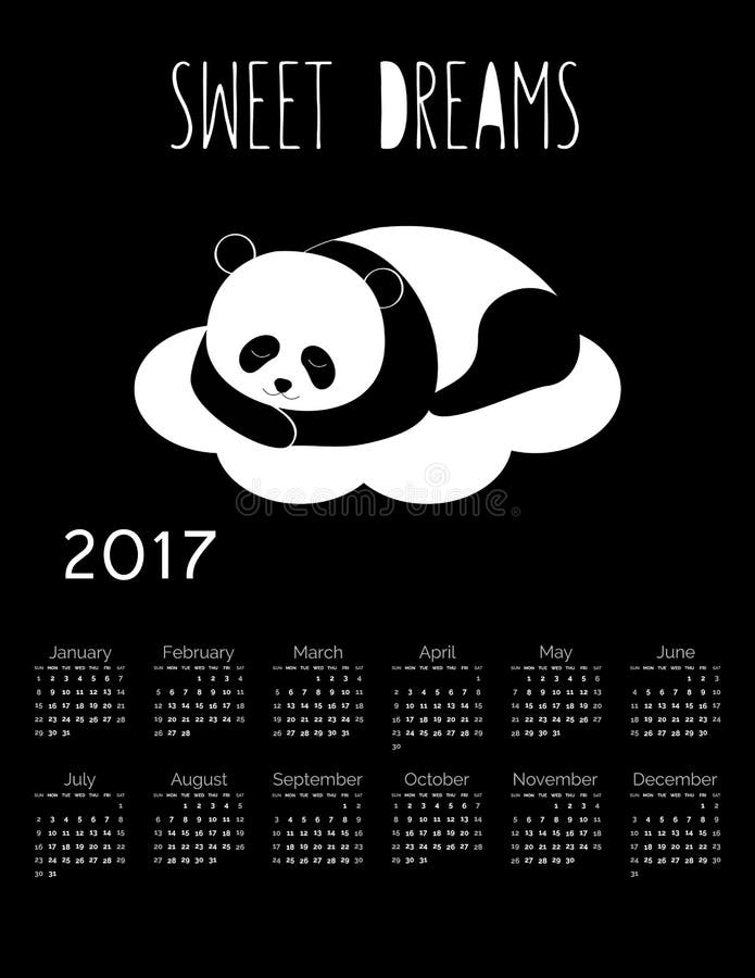 Calendar 2017 stock illustration. Illustration of june - 74386248