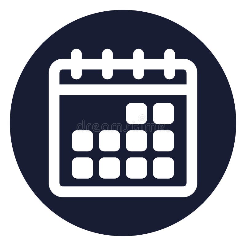 Calendar, Date Bold Vector Icon Which Can Be Easily Modified or Edited ...