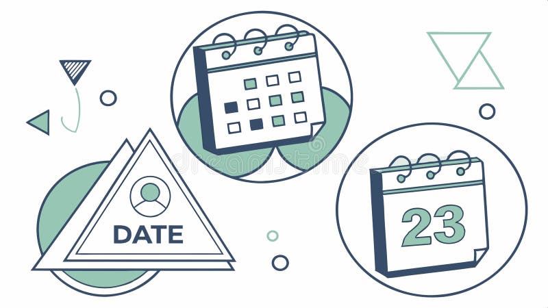 Calendar with Date Circled, Appointment and Reminder Illustration ...