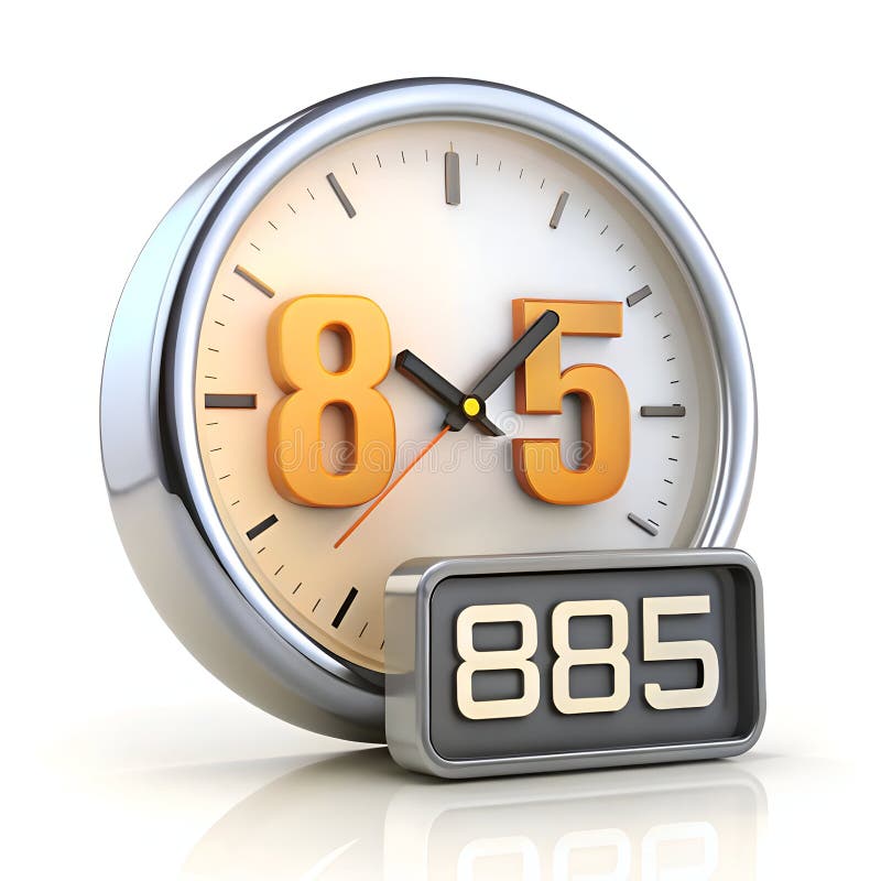 Calendar Date with Clock 3D Icon Isolated on Transparent Background ...