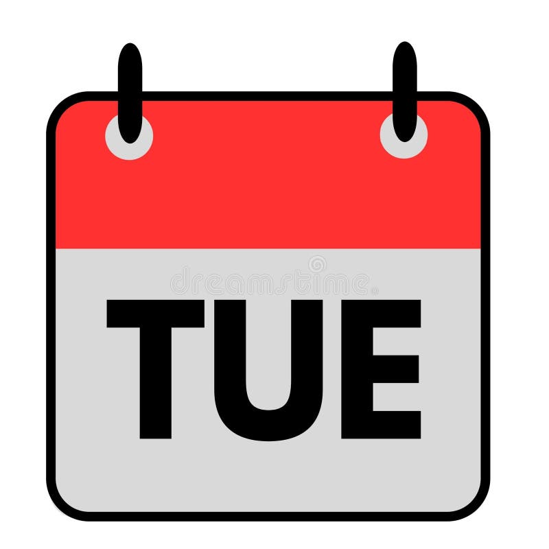 Calendar and Date Icon Tuesday Weekday Motivational - 1 Stock ...