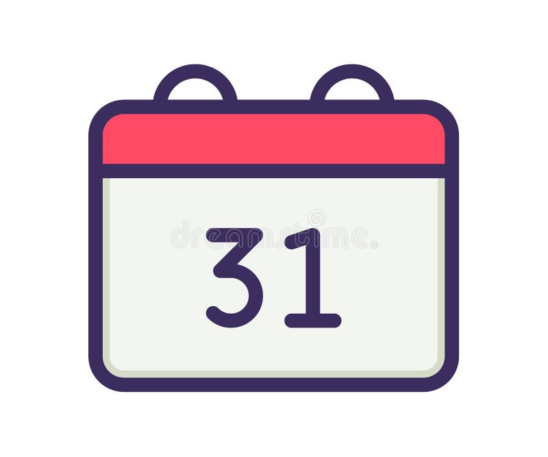 Calendar Date Schedule Single Isolated Icon with Filled Line Style ...