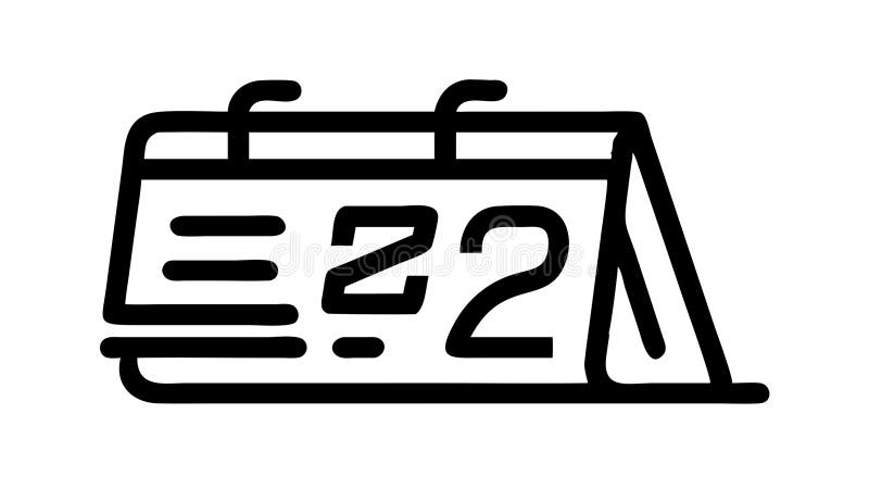Calendar Date 22. Specific Date, Event, Reminder, Vector Design ...