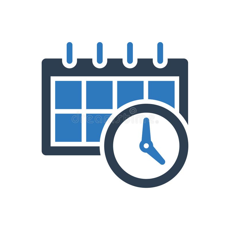 Calendar date time icon stock vector. Illustration of symbol - 241971470