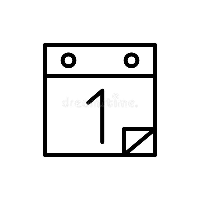 Calendar Dates Icon. Simple Line, Outline Vector Elements of Almanac ...