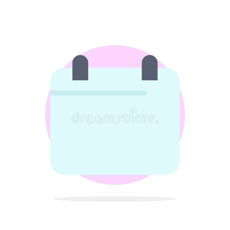 Calendar, Day, Date, Year Abstract Circle Background Flat Color Icon ...