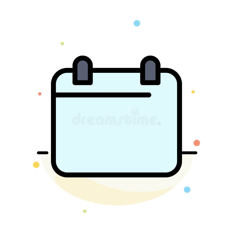 Calendar, Day, Date, Year Abstract Flat Color Icon Template Stock ...