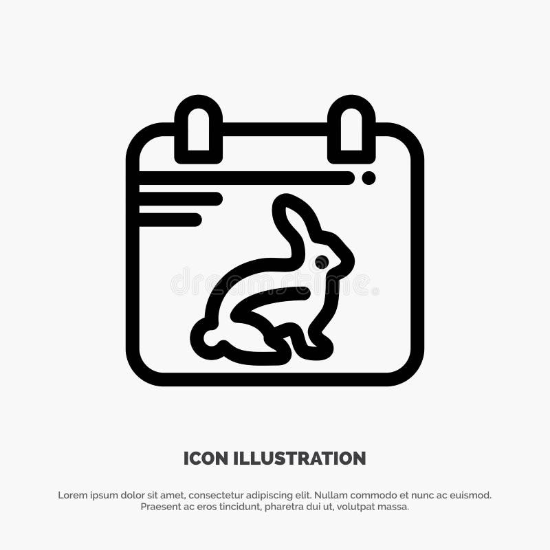 Calendar, Day, Easter, Date Line Icon Vector Stock Vector ...
