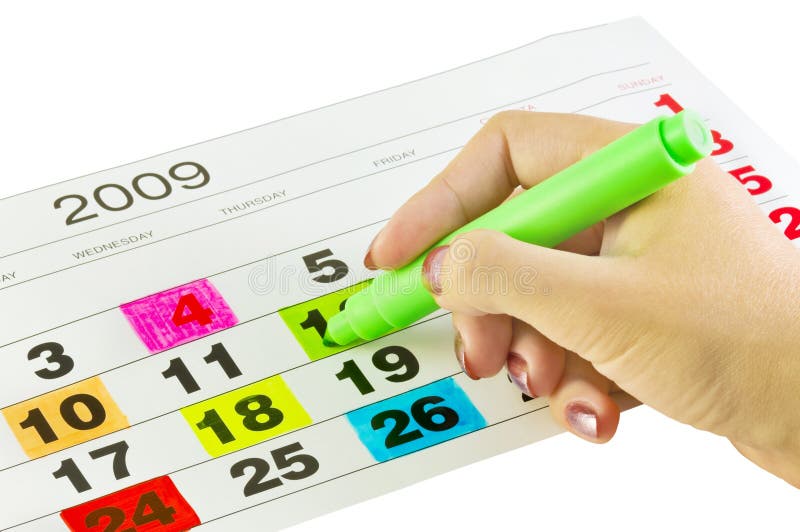 Calendar days stock image. Image of january, document - 10762181