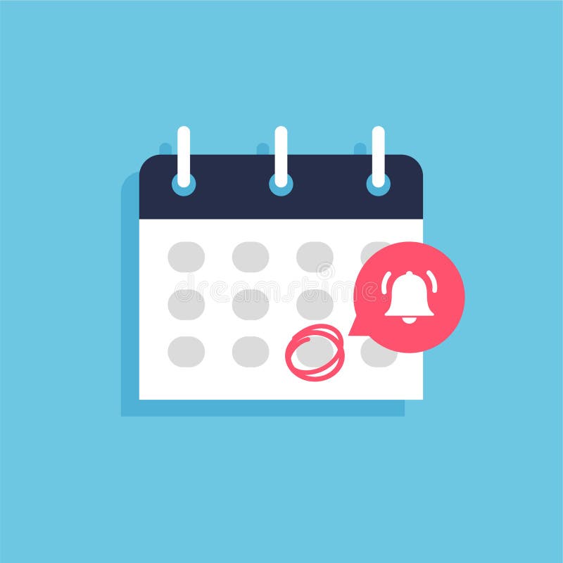 Calendar Deadline or Event Reminder Notification. Stock Vector ... Calendar Deadline or Event Reminder Notification. Stock Vector ...