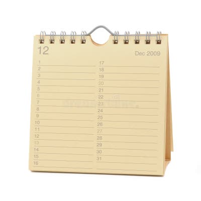 Calendar - December 2009 stock image. Image of week, month - 9114025