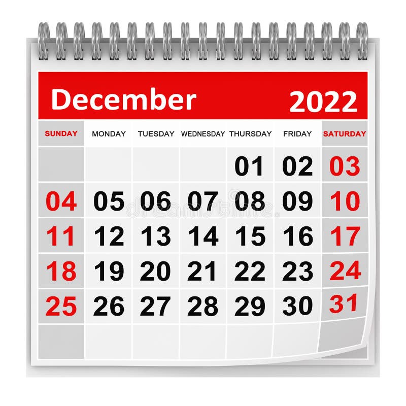 December 2022 Monthly Desk Pad Calendar Week Starts from Sunday, Size ...