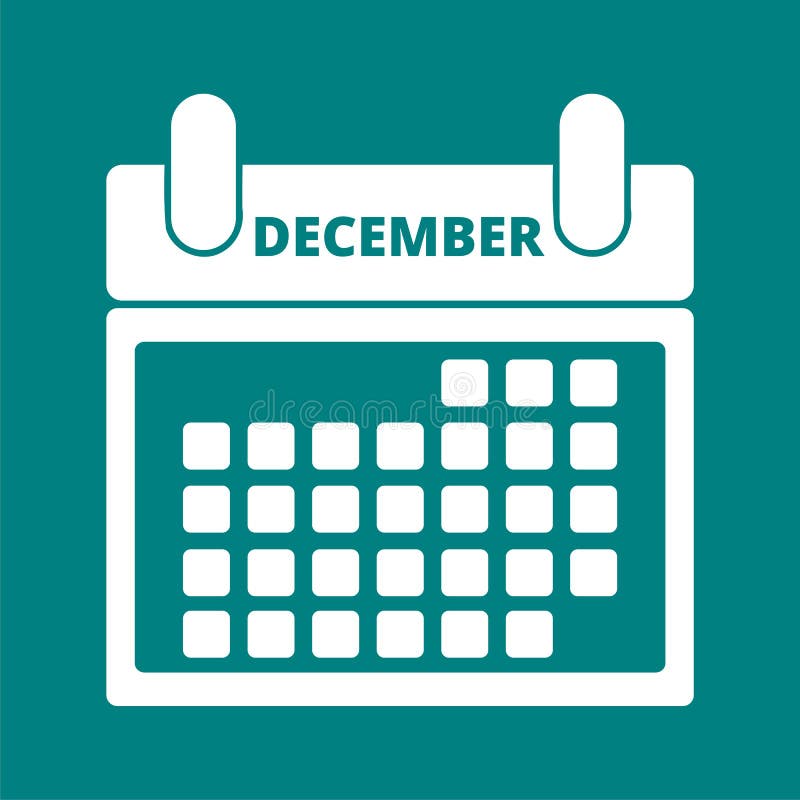 Calendar December stock vector. Illustration of clipart - 83397882