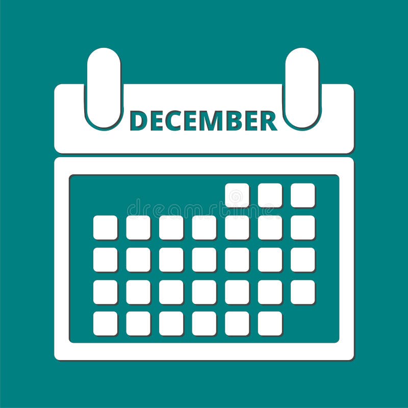 Calendar December stock vector. Illustration of decoration - 83397894
