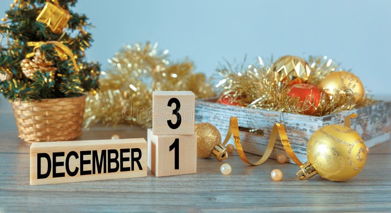 Calendar December 31, Symbol of the New Year Stock Image - Image of ...