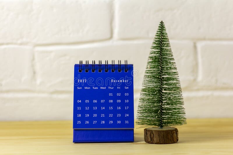 The Calendar for December 2022 is on the Table. Stock Photo - Image of ...