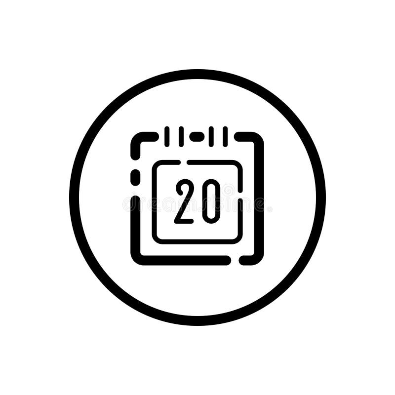 Calendar. Diary Date. Commerce Outline Icon in a Circle. Vector ...