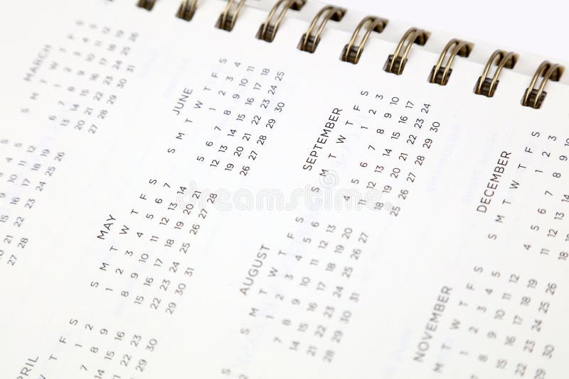 Calendar diary page stock image. Image of time, paper - 252368817
