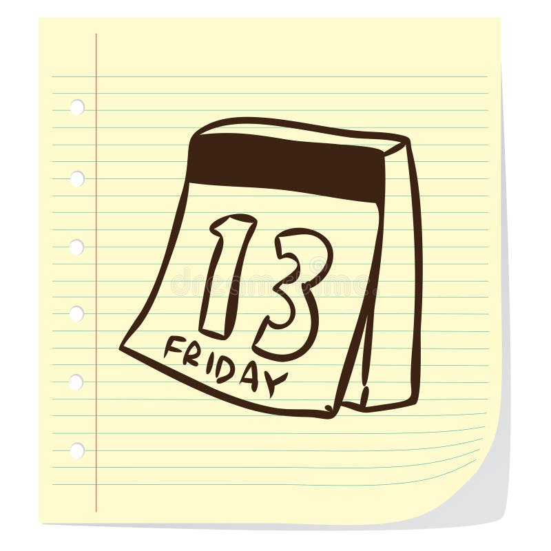 Calendar Doodle Illustration Stock Vector - Illustration of silhouette ...