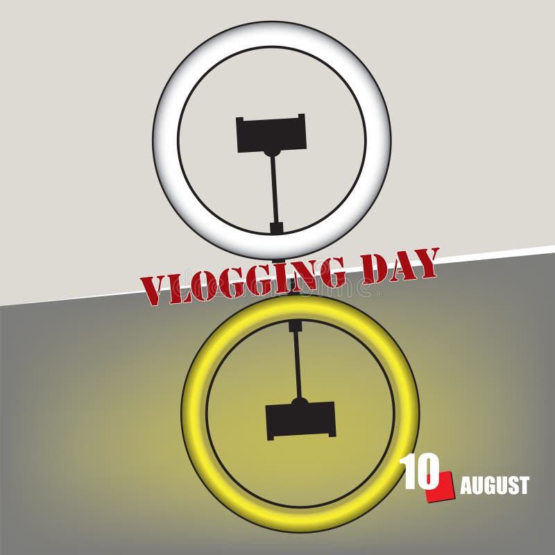 Vlogging Day stock vector. Illustration of calendar - 227540510
