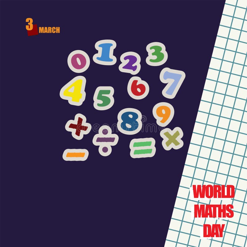 Maths Day stock vector. Illustration of maths, congratulations - 214352860