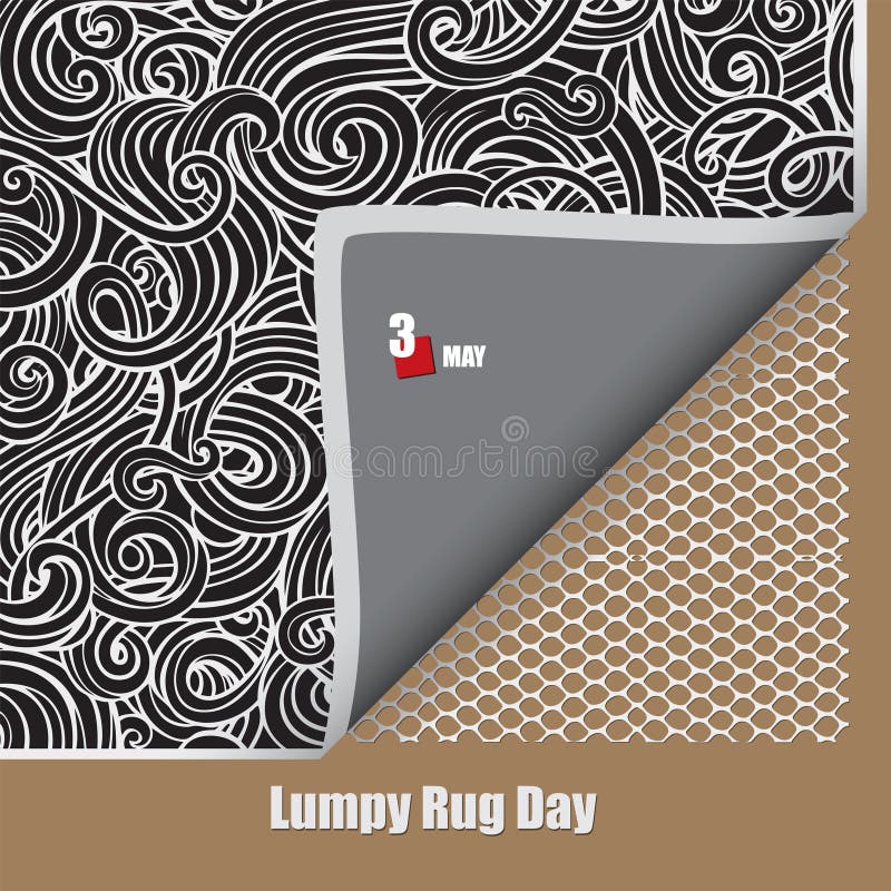 Happy Lumpy Rug Day stock vector. Illustration of annual - 217663111
