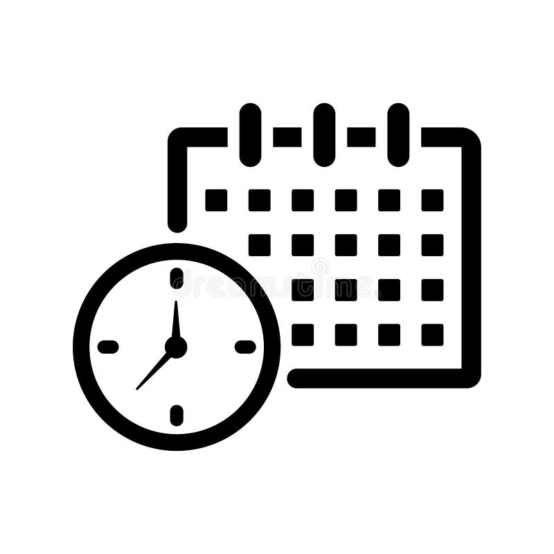 Meeting Time icon stock illustration. Illustration of fully - 269756740