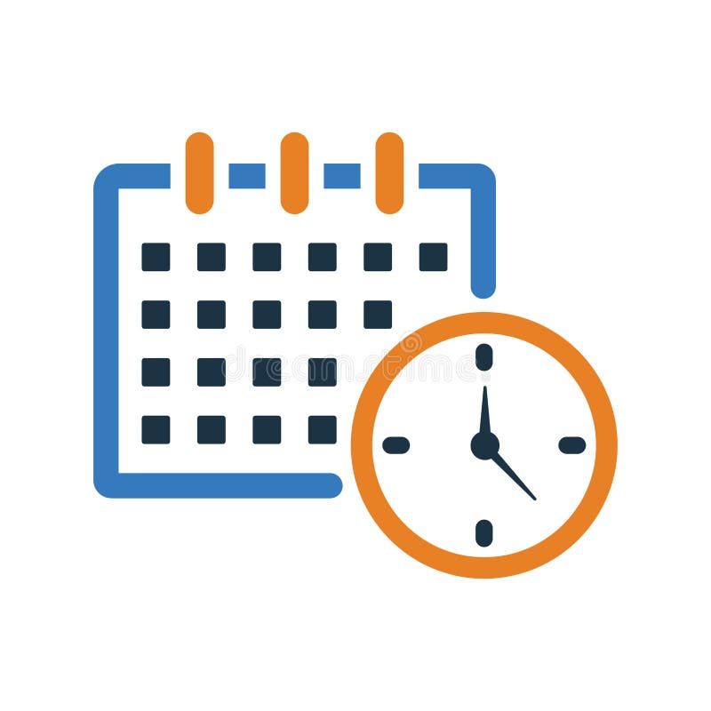 Meeting Time icon stock illustration. Illustration of fully - 269756740