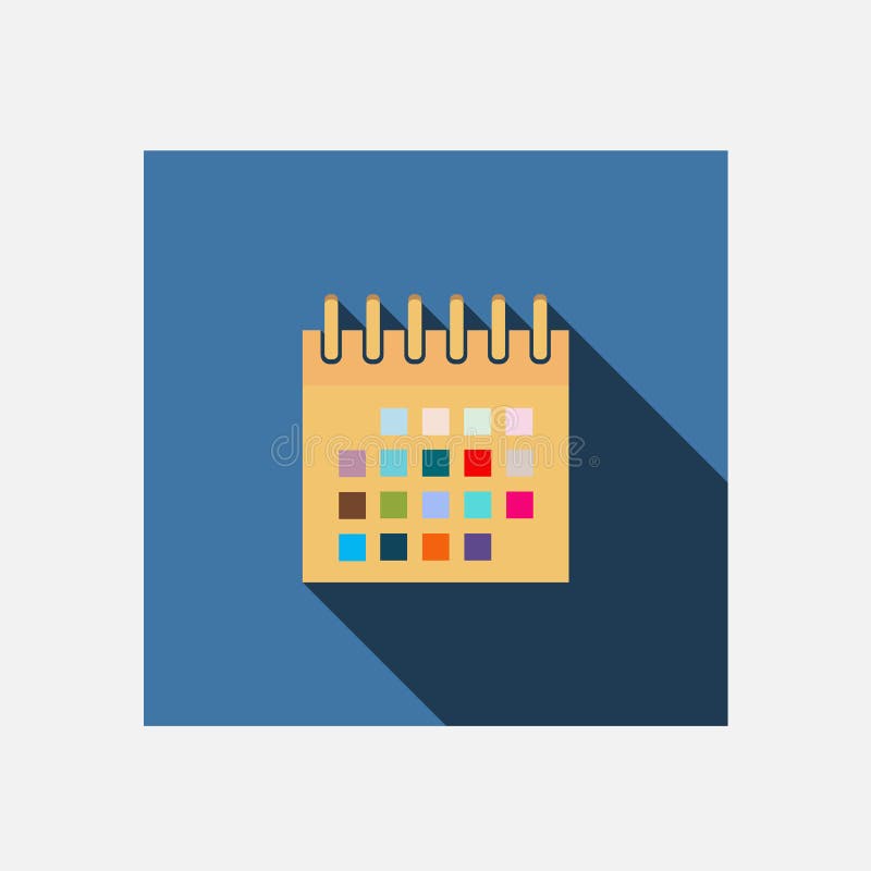 Calendar Flat Icon. Mark the Date, Holiday, Important Day Concepts ...