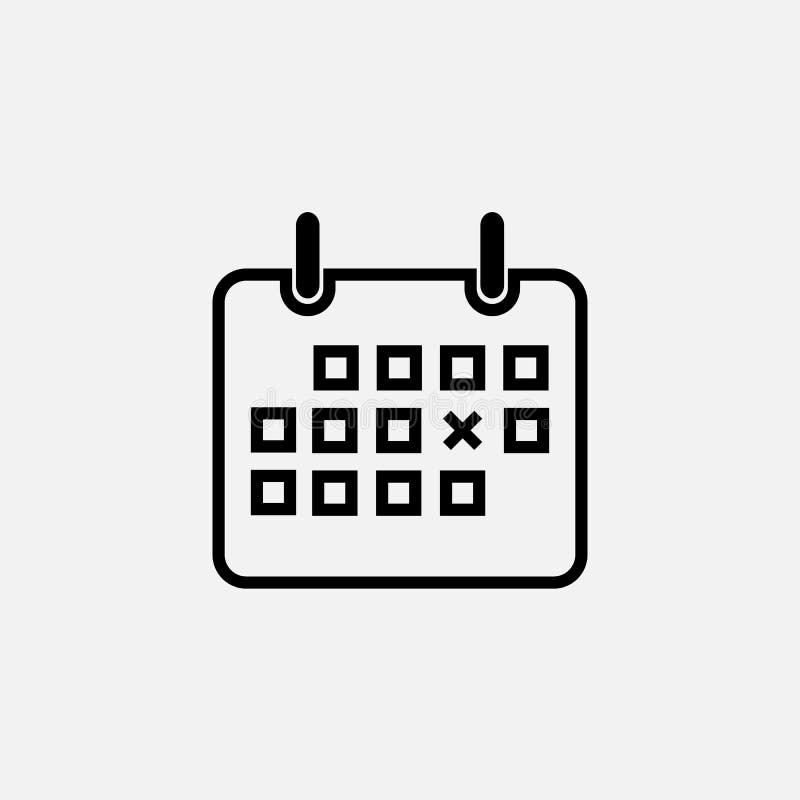 Calendar Flat Icon. Mark the Date, Holiday, Important Day Concepts ...