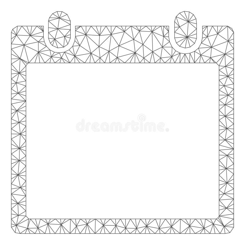 Calendar Frame Polygonal Frame Vector Mesh Illustration Stock Vector ...