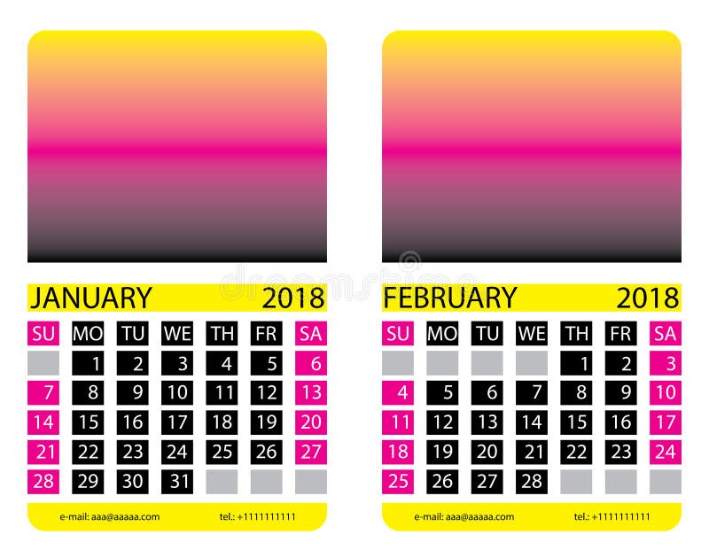 Calendar grid. January stock vector. Illustration of month - 98678015