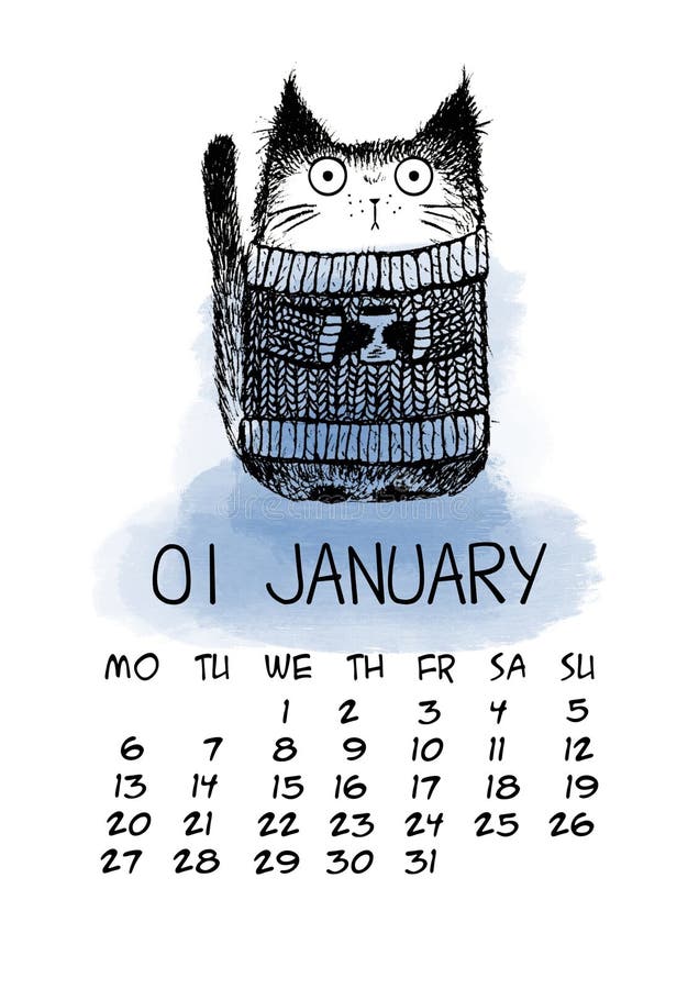 2025 Cat Calendar Stock Illustrations – 116 2025 Cat Calendar Stock ...