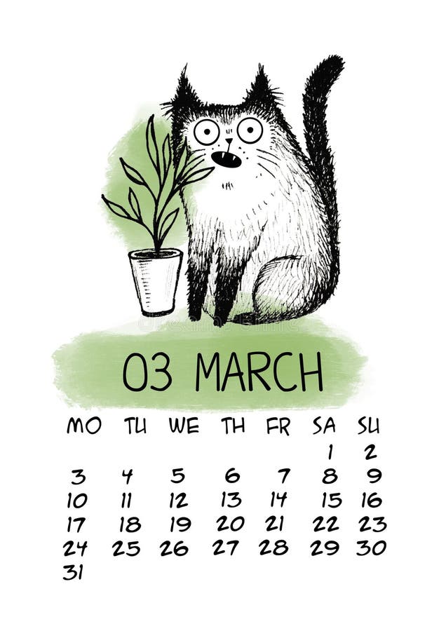 2025 Cat Calendar Stock Illustrations – 116 2025 Cat Calendar Stock ...